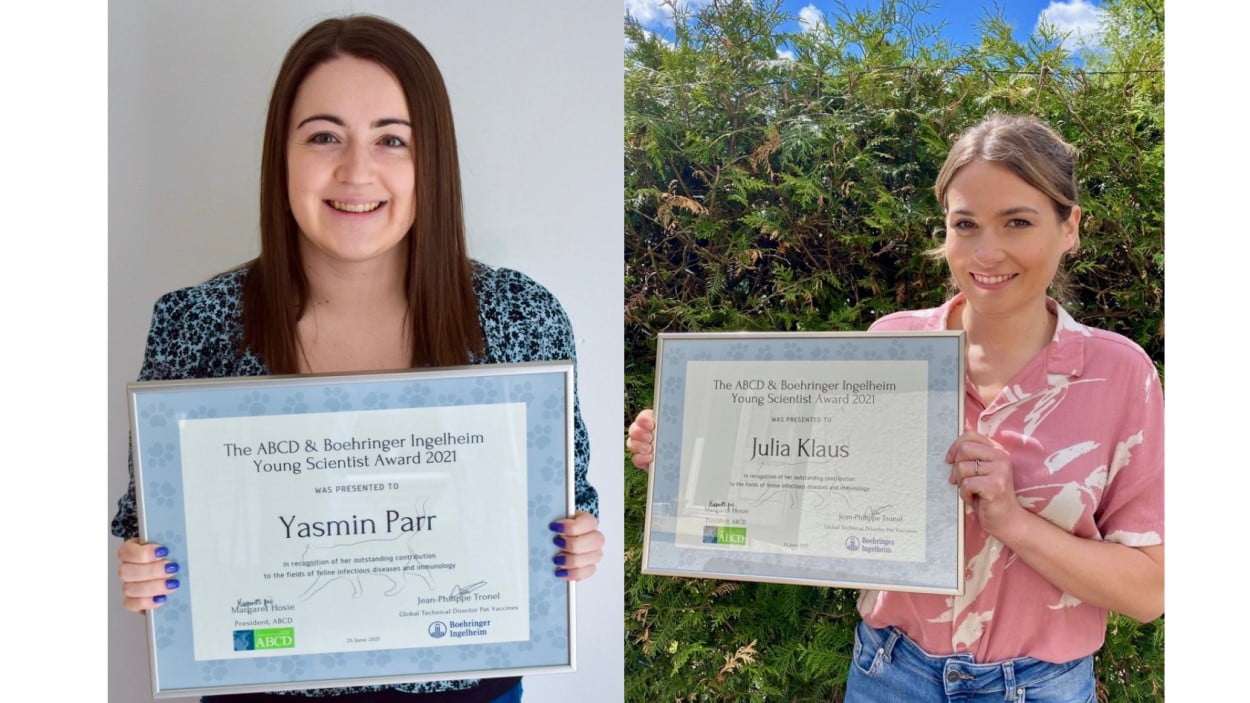 Julia Klaus e Yasmin Parr são as vencedoras do 2021 Young Scientist Award