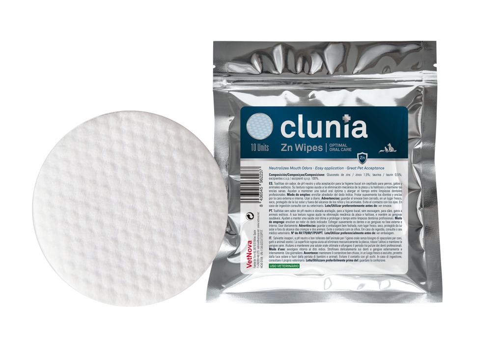 VetNova lança novo formato de Clunia Zn Wipes